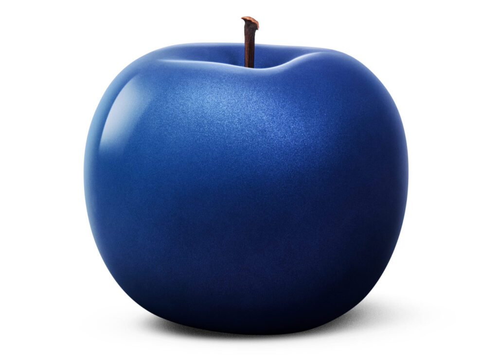 Apple | Blue Metallic | Double Giant - pinkpear.com.au